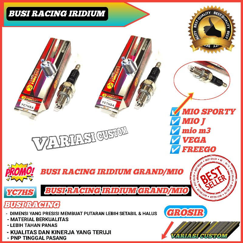 Jual BUSI RACING IRIDIUM Yamaha Mio/Soul/GT/M3/S/Z, Fino, X-Ride ...
