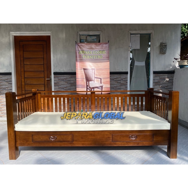 Jual Bangku Bale - bale Jati minimalis Jari ( bench Jati,kursi jati ...