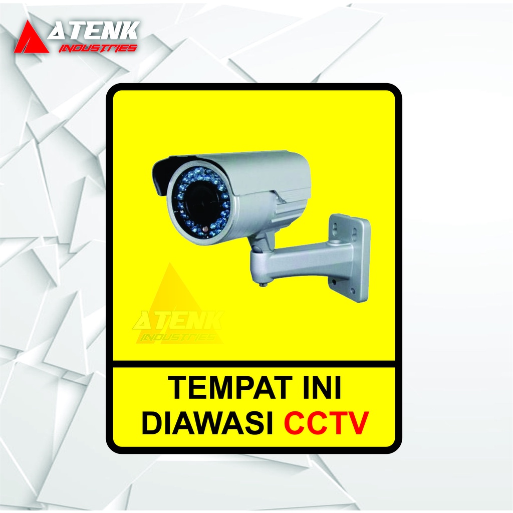 Jual Sticker Safety Sign CCTV TOKO / KANTOR / GUDANG | Shopee Indonesia