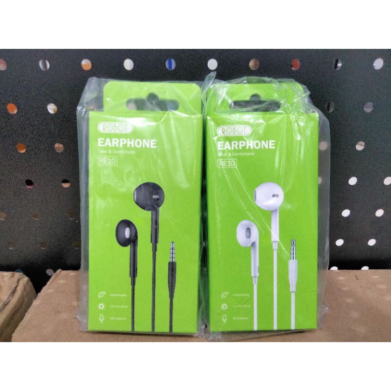 Jual Headset Robot RE10 Headset Wired Earphone Bass Android Kabel Jack ...