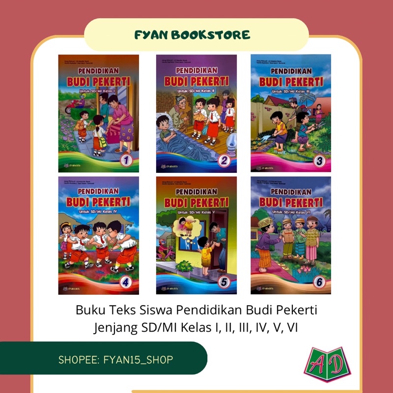 Jual Fyan Book Store: Buku Teks Siswa Pendidikan Budi Pekerti SD/MI CV Arya Duta, Buku Paket ...