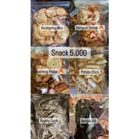 Jual Aneka Snack Serba 5.000 | Cemilan Lima Ribuan | Snack Goceng ...
