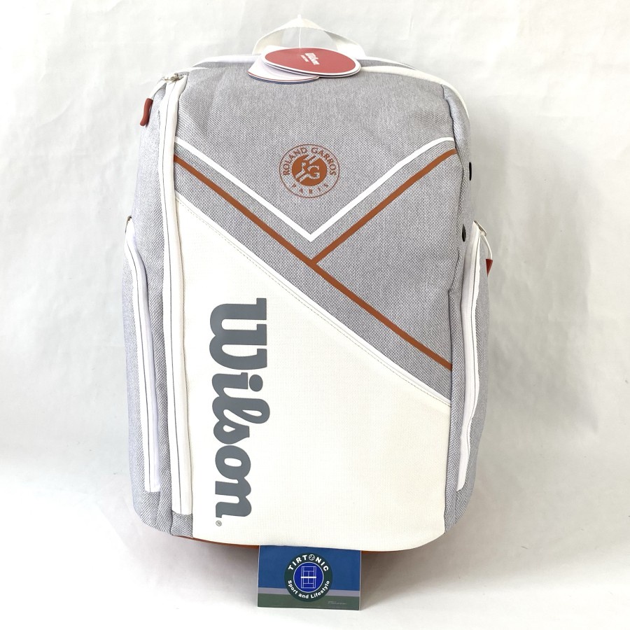 Jual Tas Tenis Wilson Tour Roland Garros Backpack Grey Tennis BNWT ...