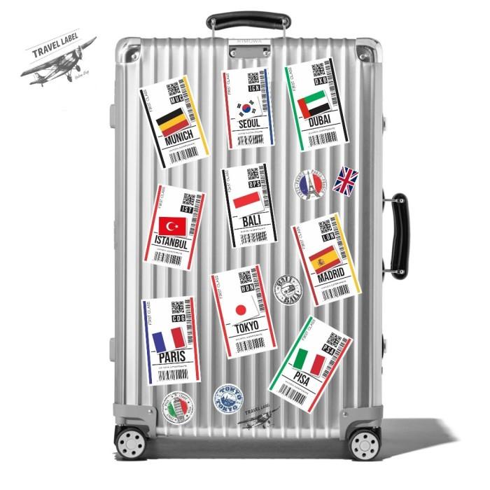 Jual Sticker Koper : Label Koper Airport Traveling Dunia | Shopee Indonesia