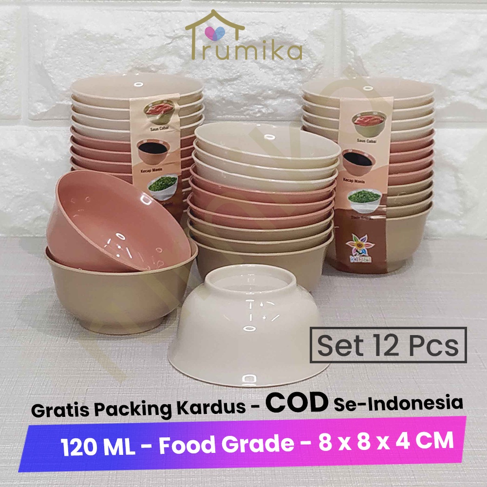 Jual Set 12 Pcs Mangkuk Sambal Kecil Shiva / Mangkok Masker / Mangkok ...