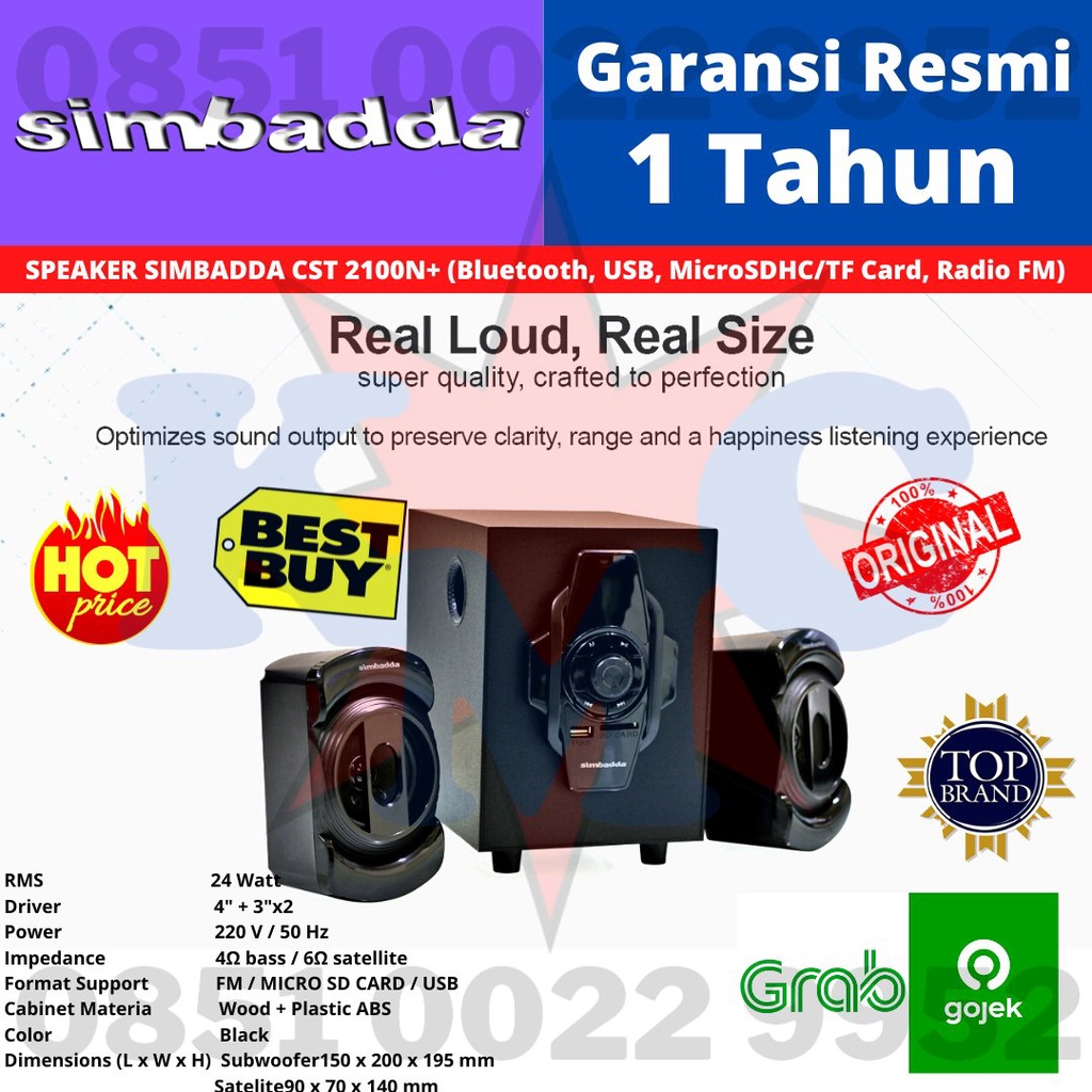 Jual SPEAKER SIMBADDA CST 2100N+ SPEAKER BLUETOOTH CST 2100N PLUS ...