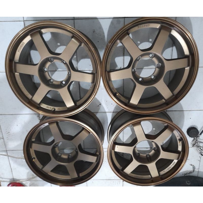 Jual Velg Variasi Pelek Mobil Seken Tokyo Te37 Ring 18x8 Pcd 6x139,7 ...