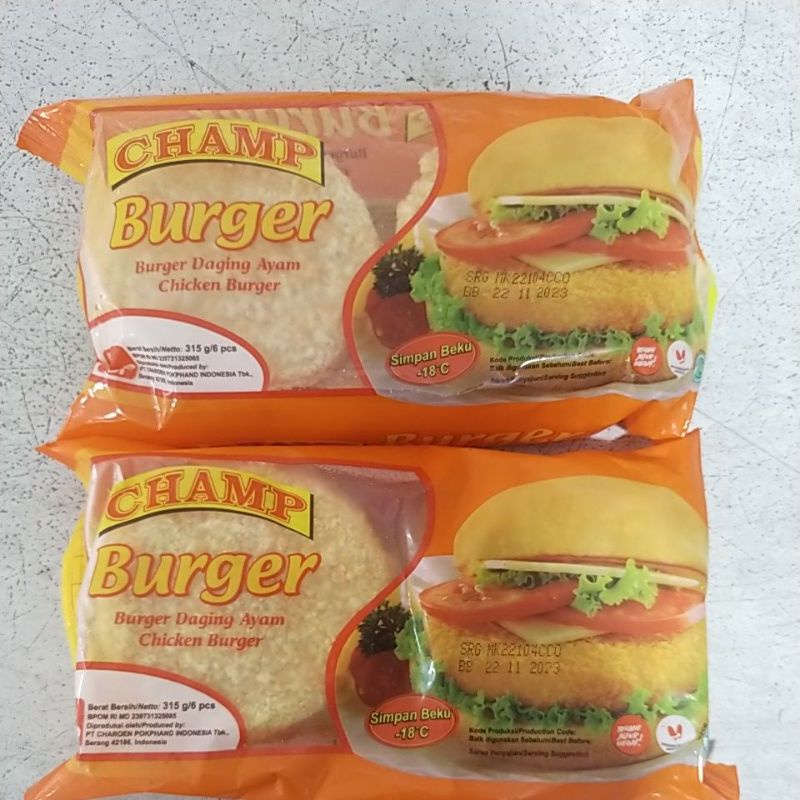 Jual CHAMP BURGER 315 Gr | Shopee Indonesia