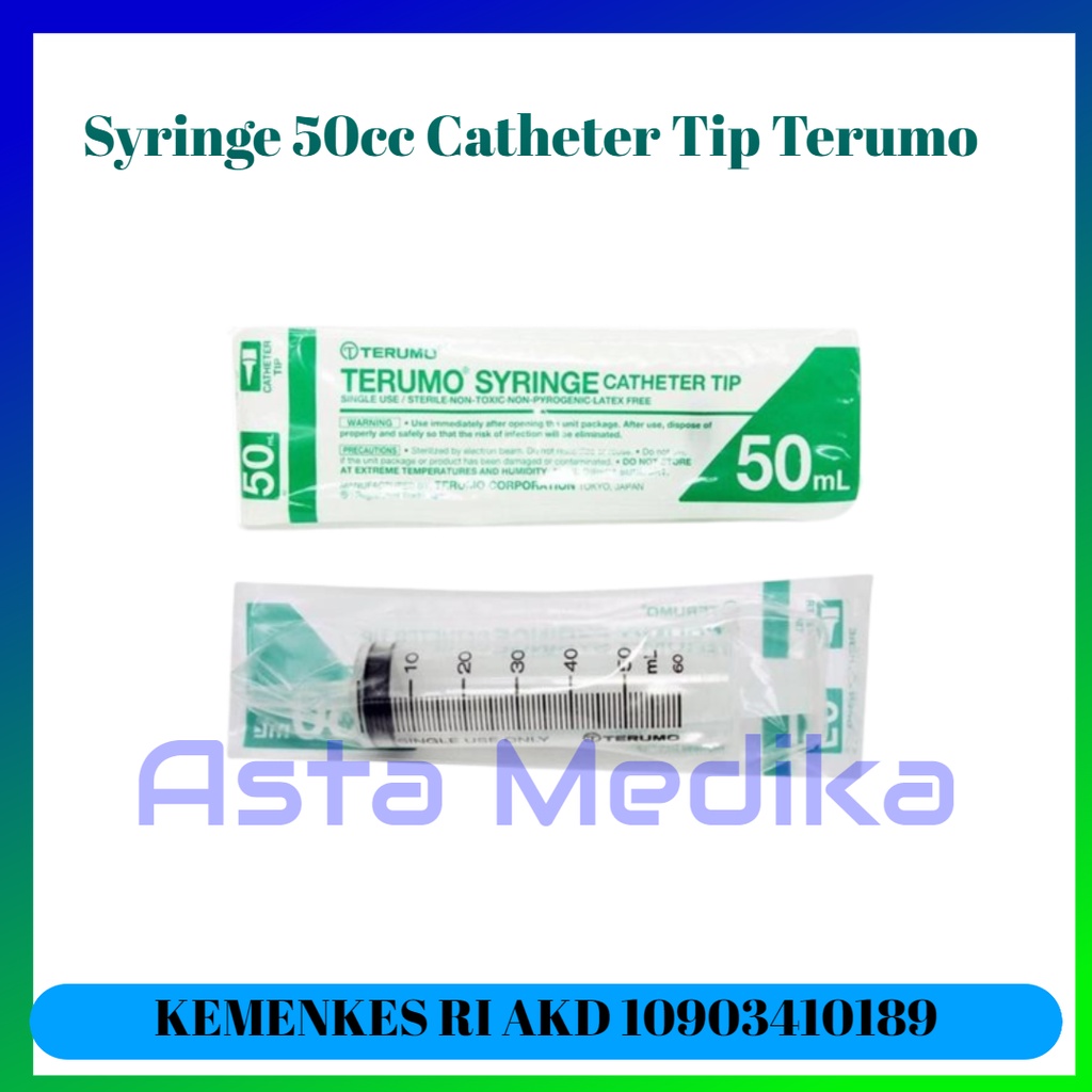 Jual Spuit 50cc Catheter Tip Terumo Disposable Syringe 50ml Terumo Catheter Tip | Shopee Indonesia
