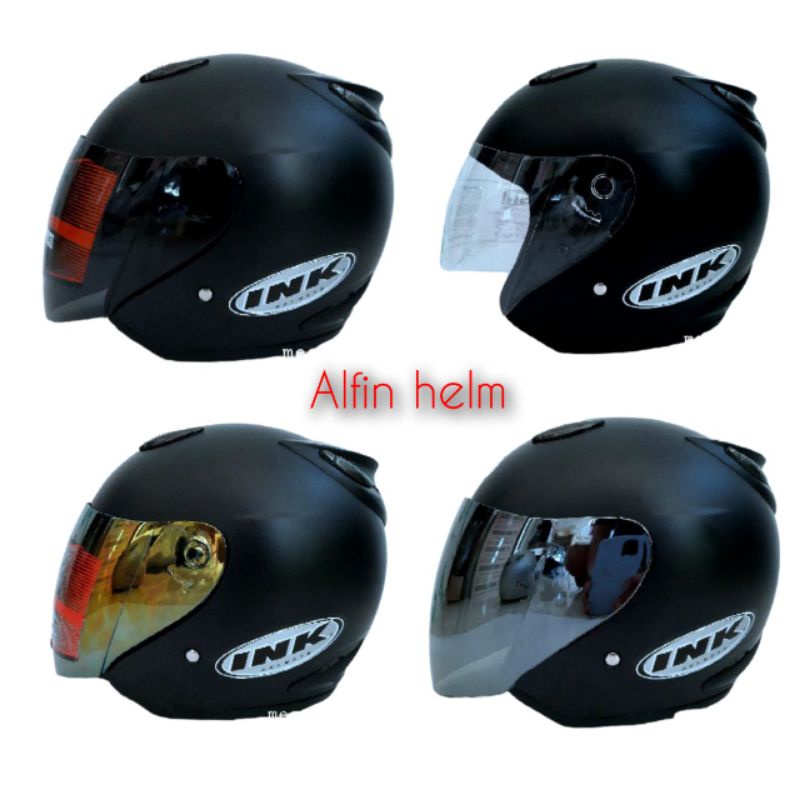 Jual HELM INK Centro grade ori dewasa hitam doff SNI || varian kaca ...