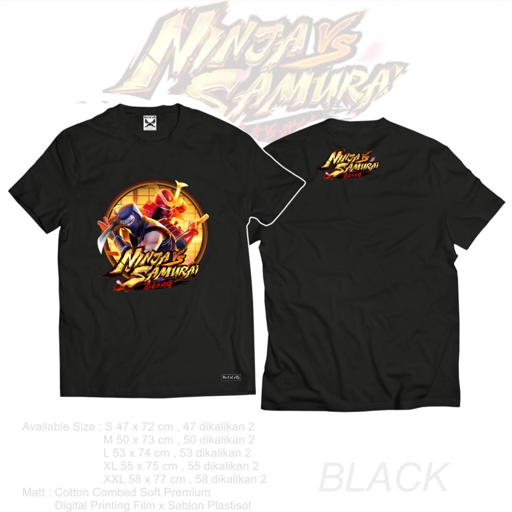 Jual Ninja Vs Samurai Game Pg Soft Pakaian Atasan Unisex Premium bisa ...
