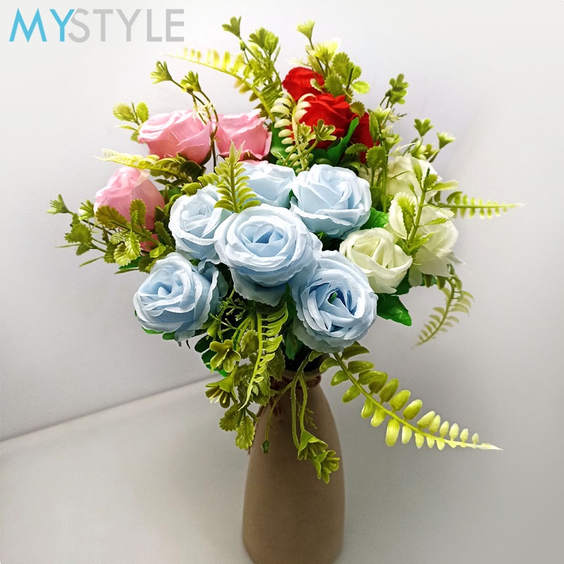 Jual MYSTYLE ROSE 6X09 BUNGA ROSE MAWAR BUNGA ARTIFICIAL BOUQUET BUNGA ...