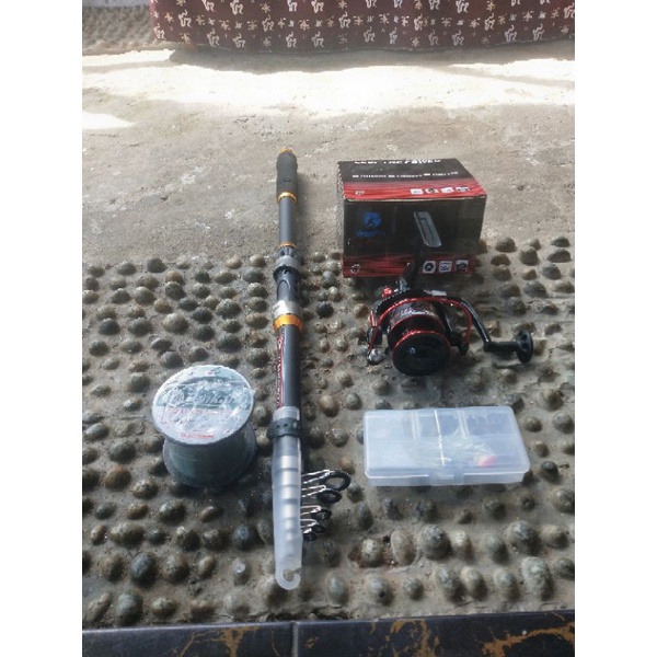 Jual pancing laut set lengkap 30kg ( free sticker ) | Shopee Indonesia