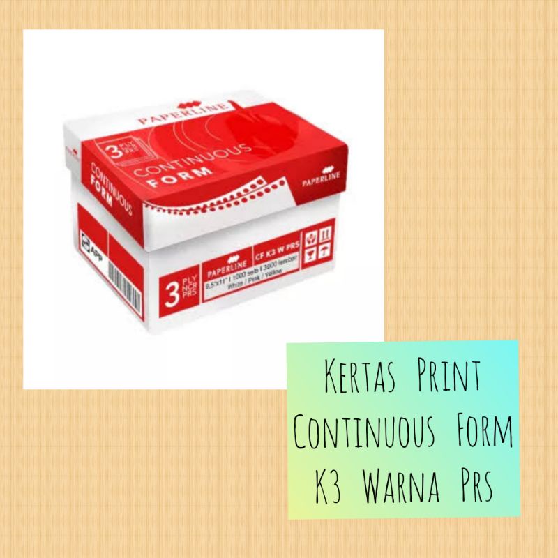 Jual Kertas Continuos Form K3 Warna Prs (potong) | Shopee Indonesia