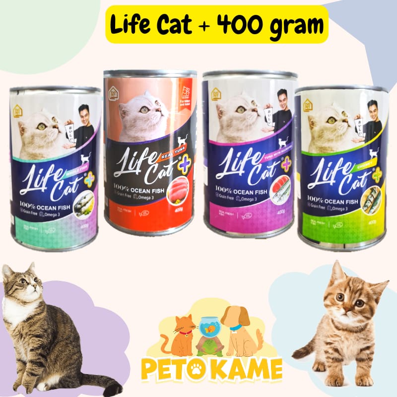 Jual Life Cat + 400 gr Kaleng | Lifecat plus Can Makanan Kucing Basah ...