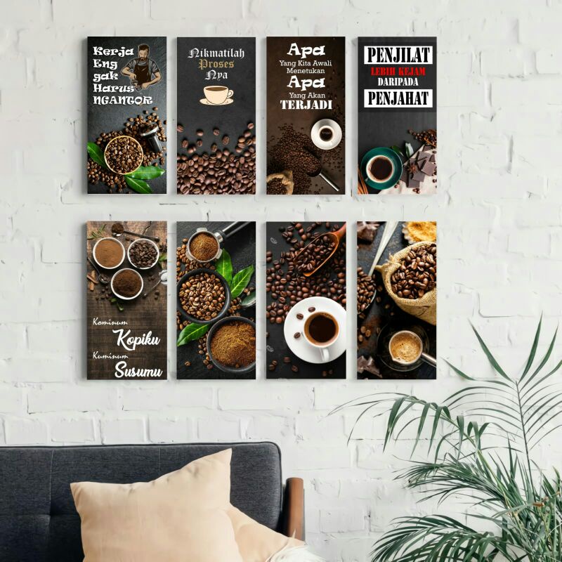 Jual Poster Dinding Kafe Wall Decor Warkop Hiasan Dinding Quotes ...