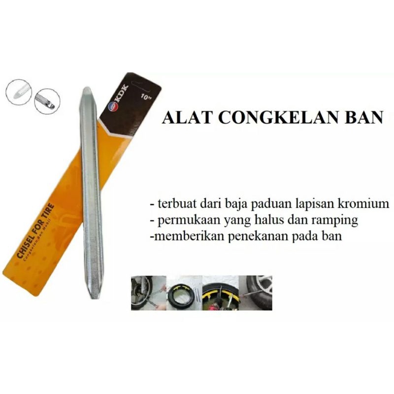 Jual KDK Alat Congkel Ban Mobil Motor Dan Sepeda 10 Inch Alat Cungkil ...