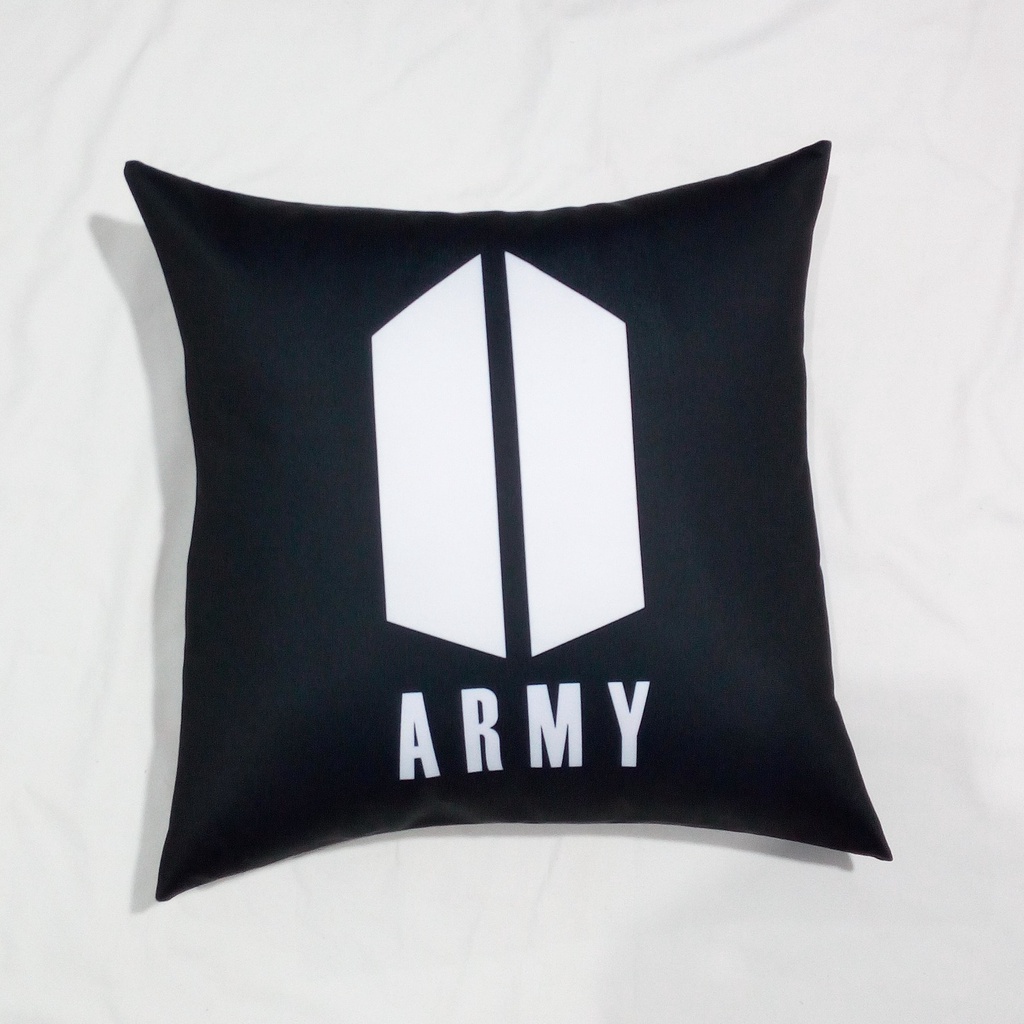 Jual Bantal Kpop BTS Army Logo Black 40x40cm | Shopee Indonesia