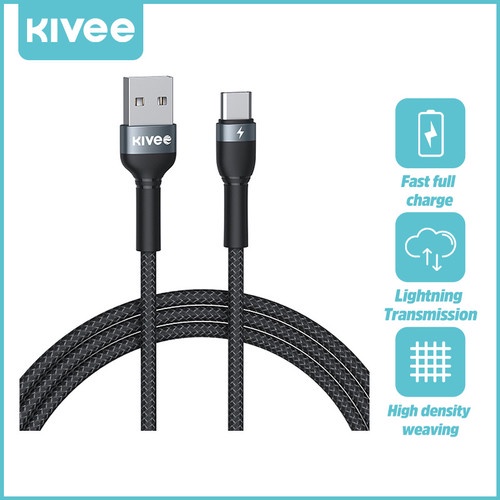 Jual Kivee Kabel Data Kabel Charger Type C Fast Charging 2.4A | Shopee ...