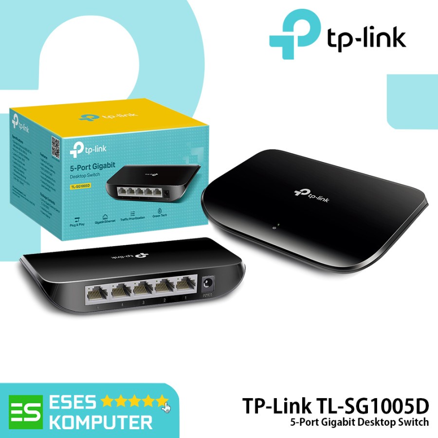 Jual Switch Hub TP-Link TL-SG1005D 5-Port Gigabit Desktop Switch | Shopee Indonesia