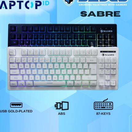 Jual Depan Sades Sabre TKL RGB Wired Gaming Keyboard | Shopee Indonesia