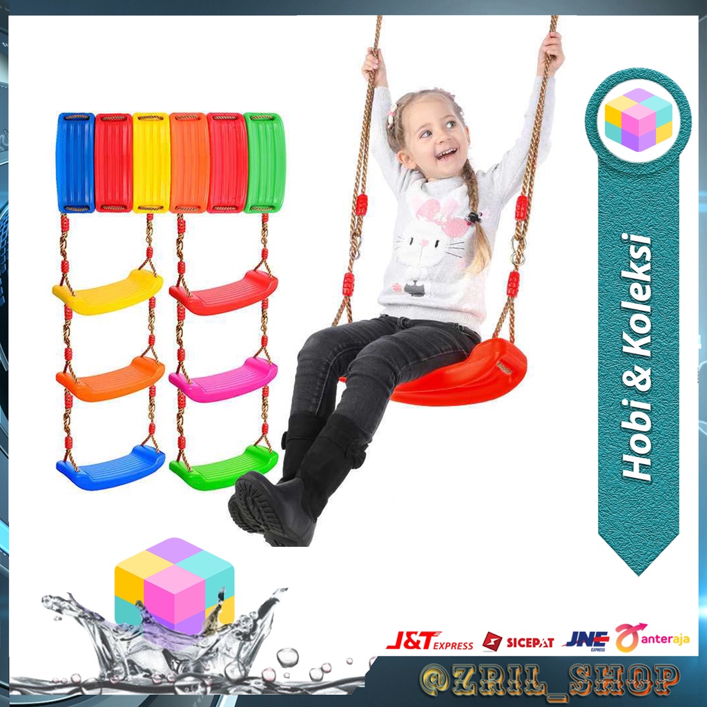 Jual Ayunan Gantung Pohon Rantai Tali Tambang Mainan Anak Outdoor ...