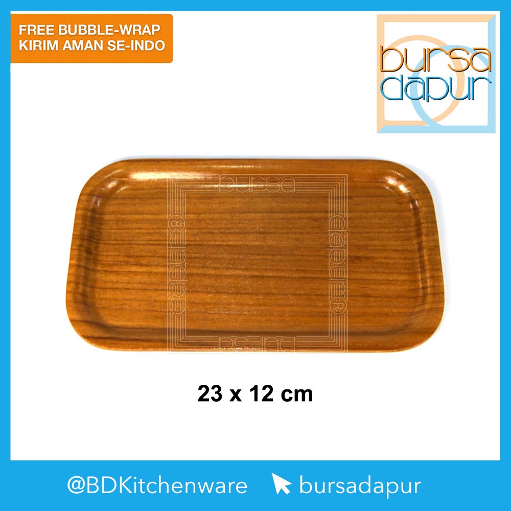 Jual Nampan Persegi Panjang [S-23] / Baki Motif Kayu Ukuran Kecil [23 x ...