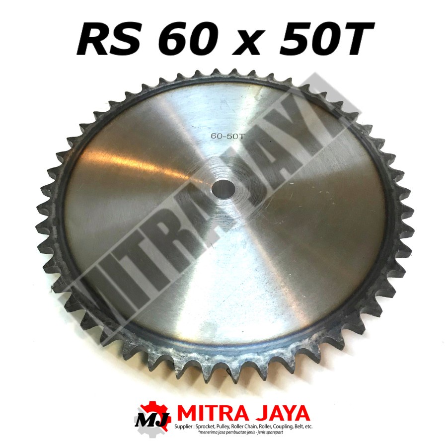 Jual SPROCKET GEAR SINGLE RS 60 x 50 SPROCKET RANTAI GIGI 50T | Shopee ...