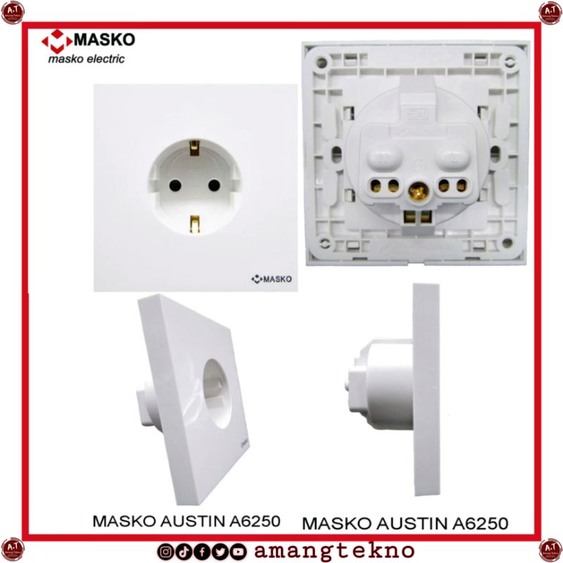 Jual MASKO IB STOP KONTAK ARDE PUTIH A-6250 (A-6250) AUSTIN SNI ORI ...