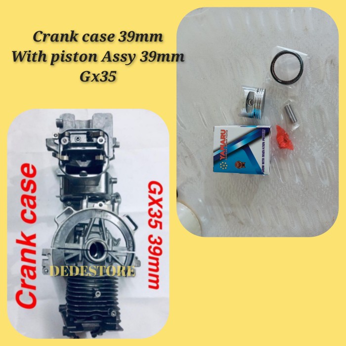 Jual crank case lengkap piston Assy gx35 diameter 39mm | Shopee Indonesia