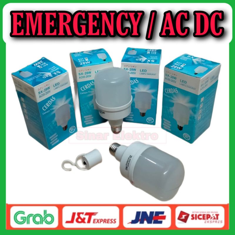 Jual Lampu LED 28 Watt EMERGENCY / Lampu AC DC mati lampu nyala ...