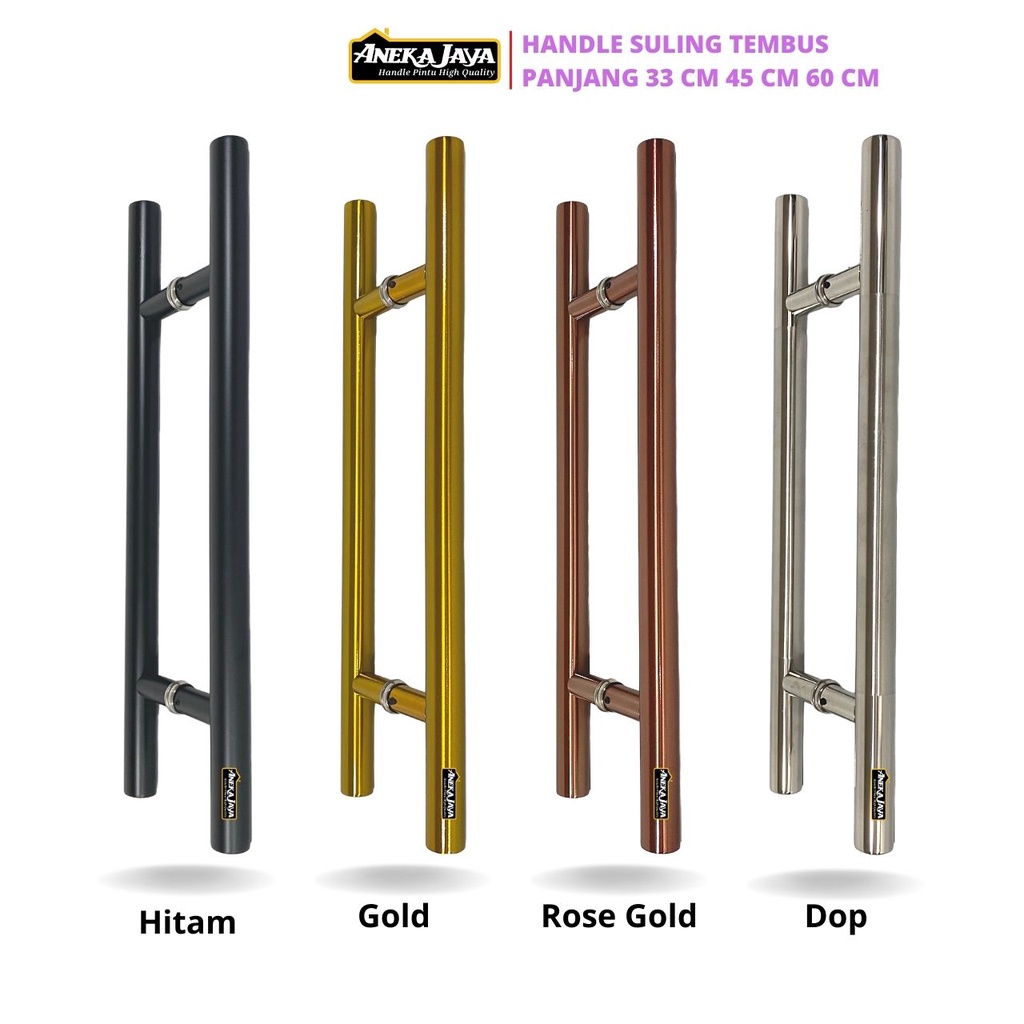 Jual Handle Pintu Kaki Tembus - Panjang 33 cm 45 60 Model Suling Bulat ...