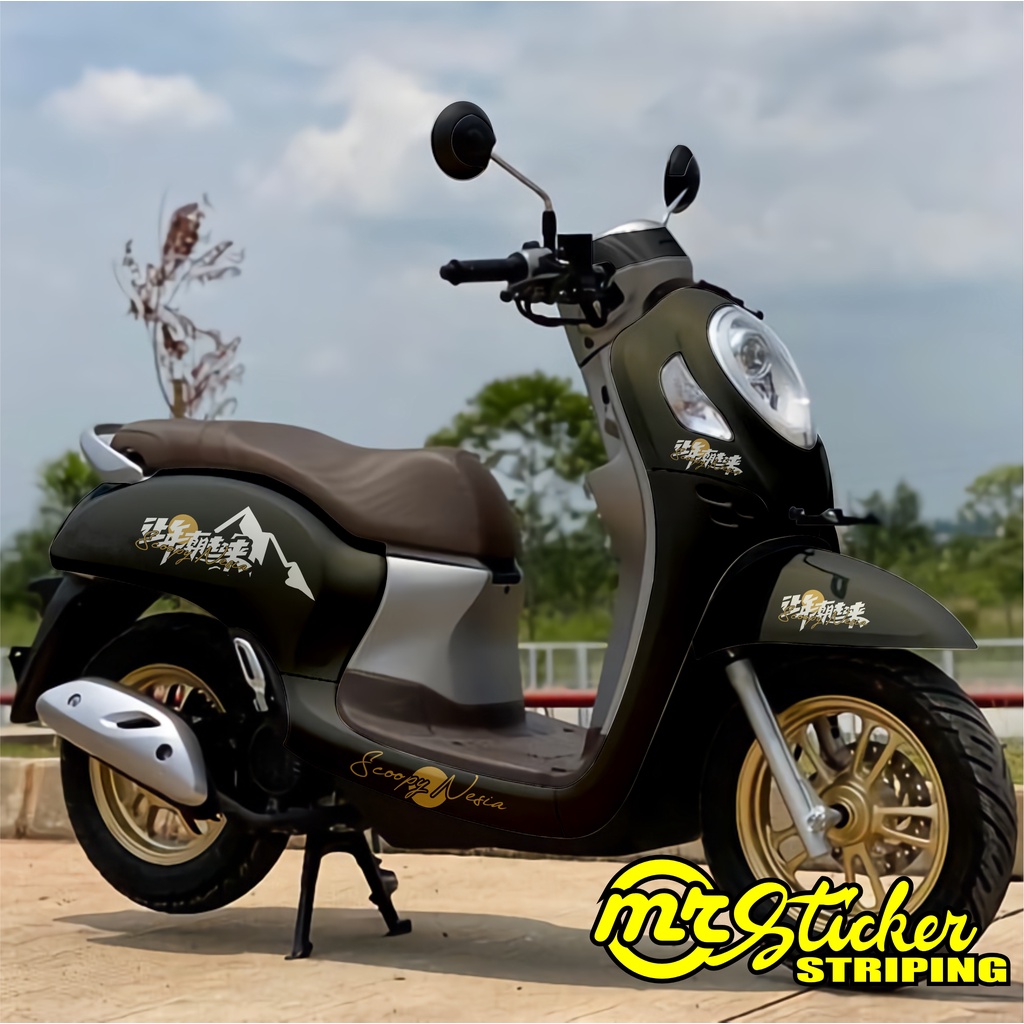 Jual decal honda scoopy full body costum sticker bisa untuk semua tipe ...