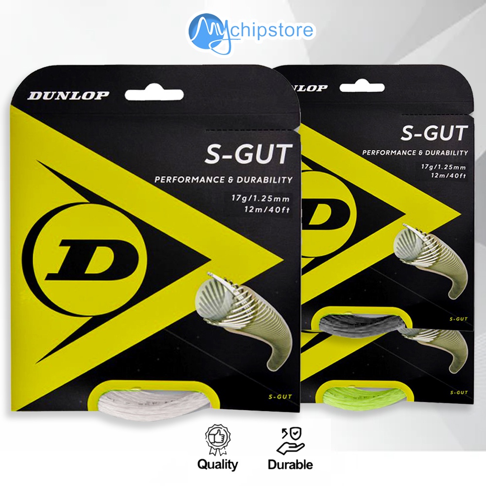 Jual Senar Raket Tenis Lapangan Berkualitas Original DUNLOP S-GUT 17G ...