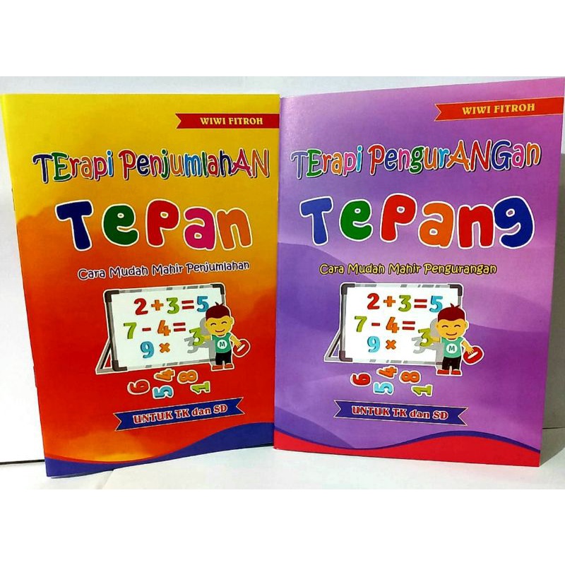 Jual 1 PAKET ISI 2 BUKU (PENJUMLAHAN/TEPAN + PENGURANGAN/TEPANG ...