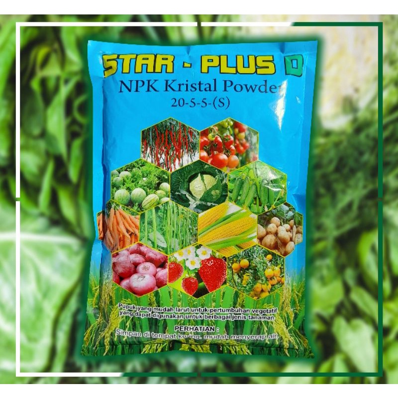Jual PUPUK NPK DAUN KRISTAL POWDER 20-5-5(S) STAR PLUS DAUN / NPK DAUN ...