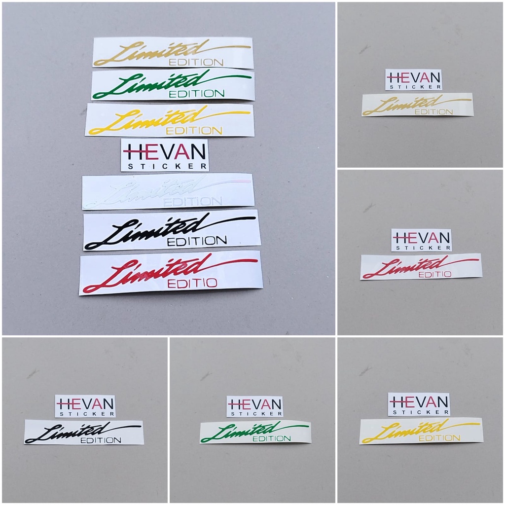 Jual Sticker Limited Edition Cutting Stiker | Shopee Indonesia
