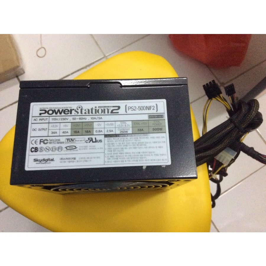 Jual Psu 500watt Powerstation Pure Kabel Full Selving PSU 500 Watt ...