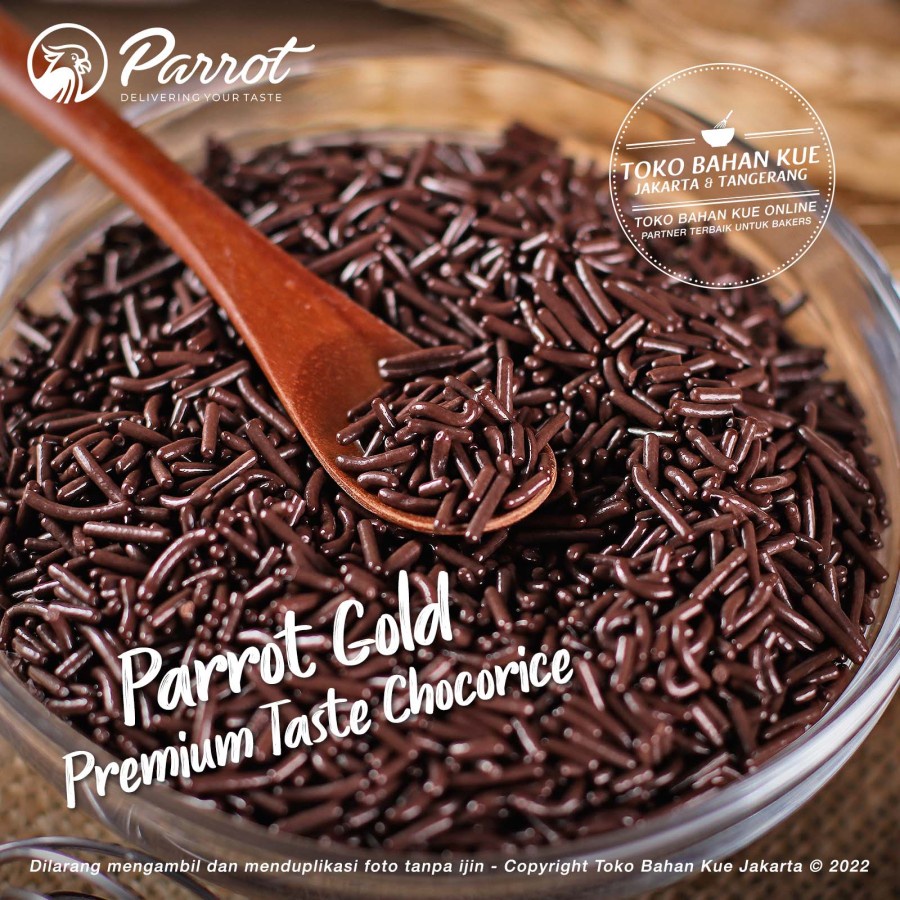 Jual Parrot - Meises GOLD 250gr Meses Warna Coklat Mengkilap Chocolate ...