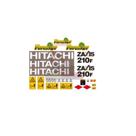 Jual Stiker Excavator HITACHI Zaxis 210F Forester. | Shopee Indonesia