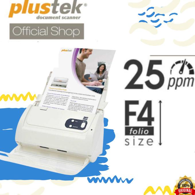 Jual SCANNER PLUSTEK PS283 SMARTOFFICE (FOLIO/F4 - 25 ppm) (ADF ...