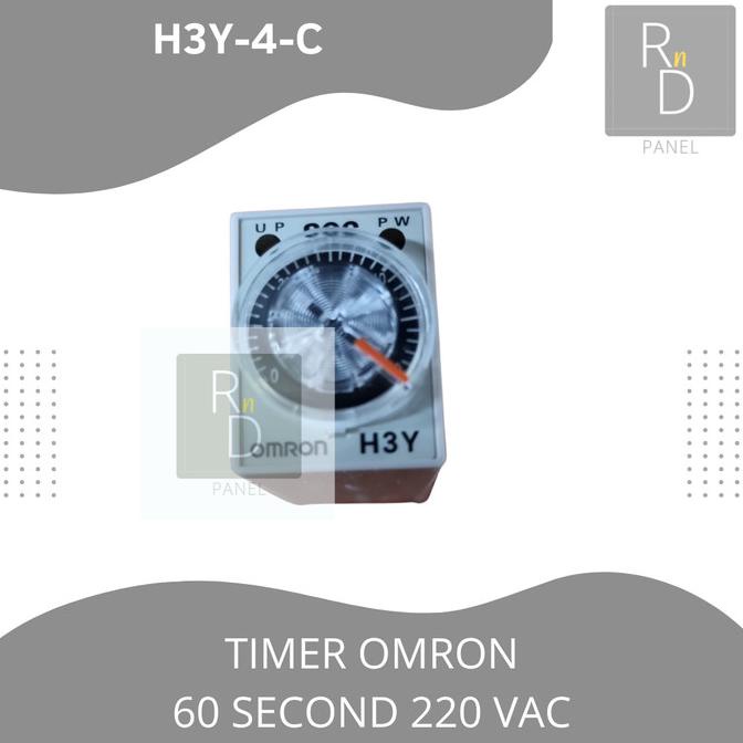 Jual MINI TIMER OMRON H3Y-4-C 60S 220VAC / TIMER 14 PIN 220VAC 60 SECOND | Shopee Indonesia