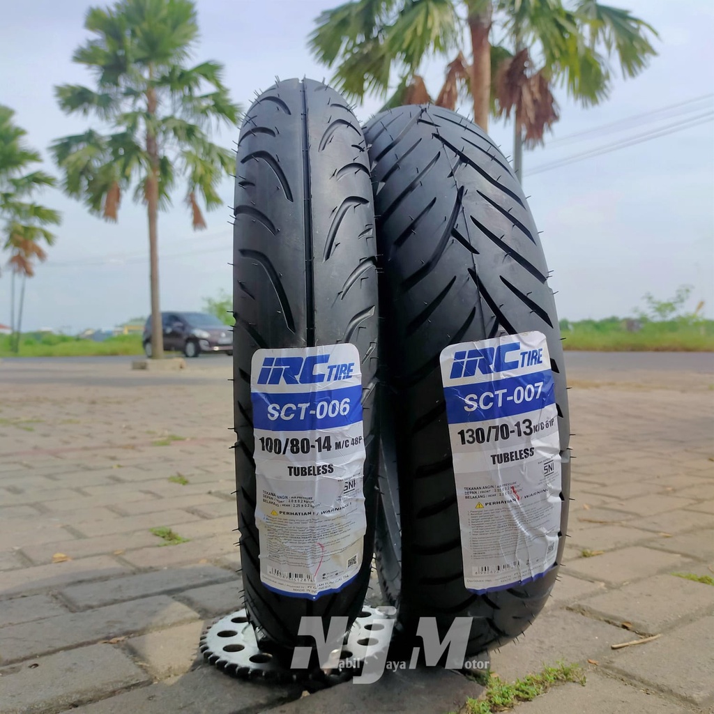 Jual Sepasang Ban IRC PCX 160 100/80-14 dan 130/70-13 depan belakang ...
