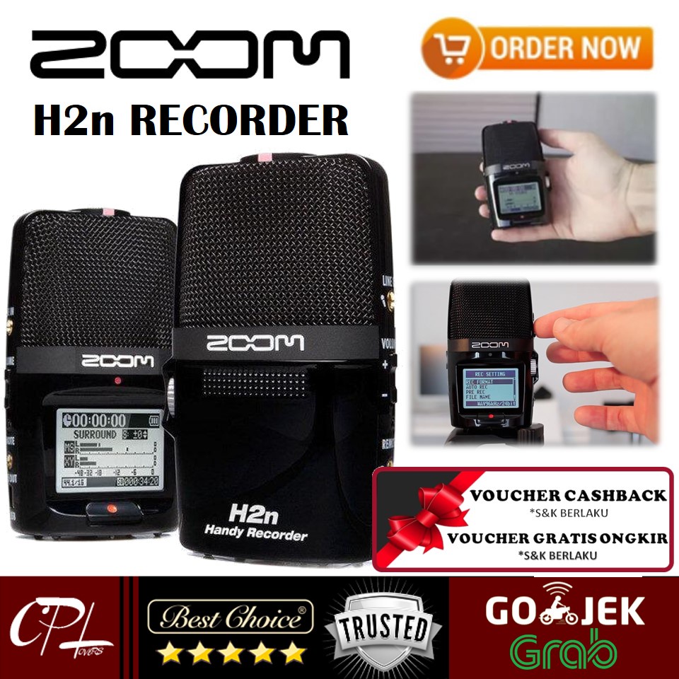 Jual Zoom H2n 2-Input / 4-Track Portable Handy Recorder with Onboard 5 ...