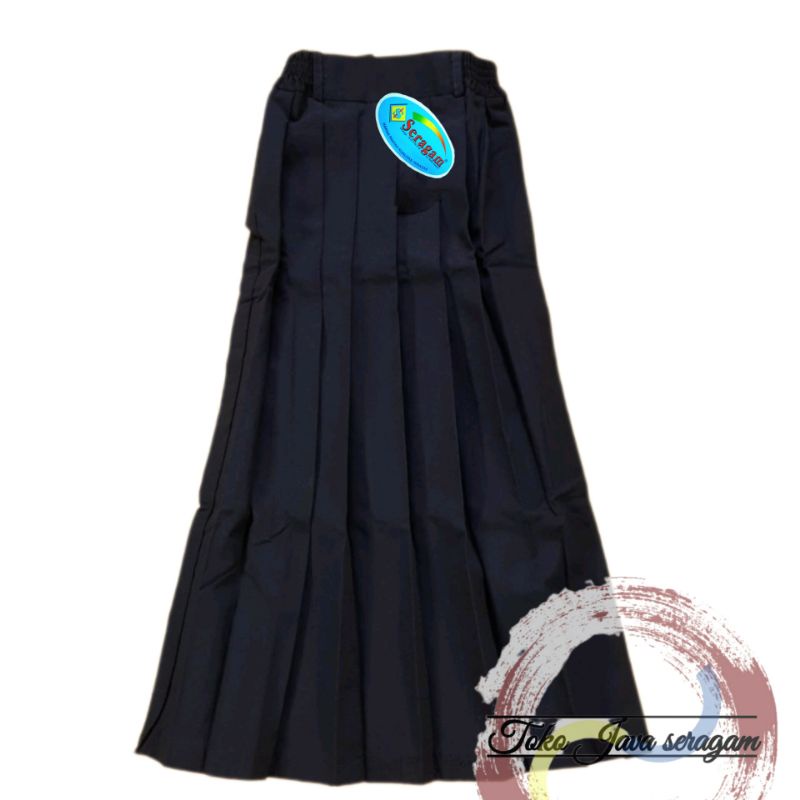 Jual Rok Seragam SD SMP SMA Panjang Hitam Rempel Banyak MI MTs SMK MA Merk Seragam Bullofa ...