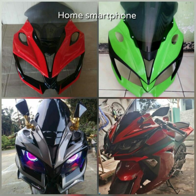 Jual Visor ninja 250 fi topeng ninja 250 fi model ninja H2 kedok ...