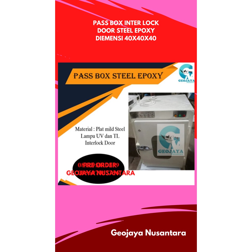 Jual Pass Box Inter Lock Door Steel Epoxy dimensi 40x40x40 | Shopee ...