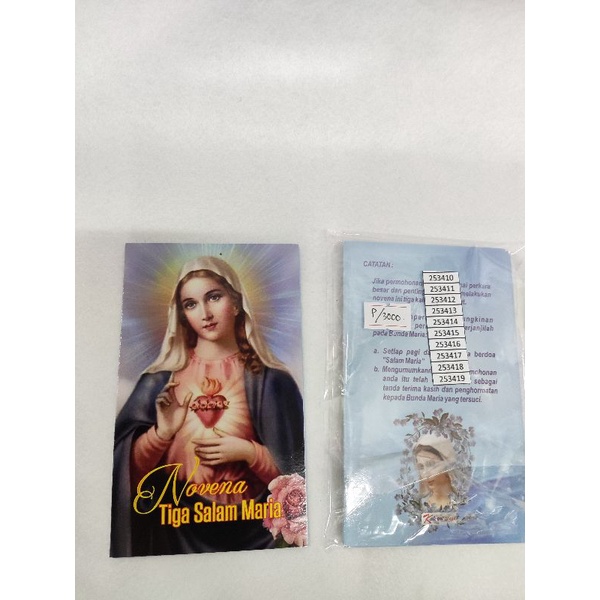 Jual Buku kaplet Doa Novena Tiga Salam Maria | Shopee Indonesia