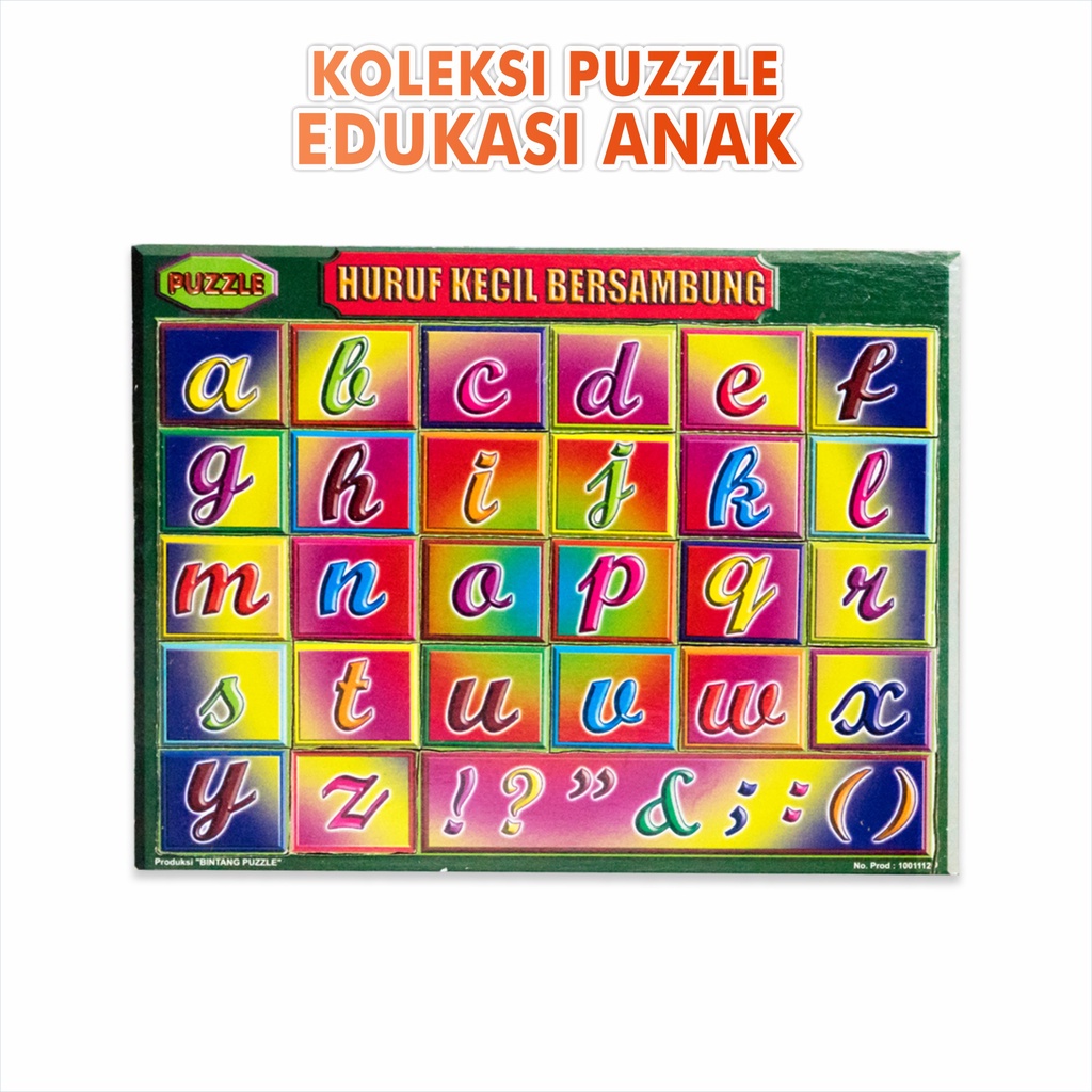Jual Puzzle Edukasi Anak Puzzle Anak Seri Bentuk / Hewan 1 / Huruf ...