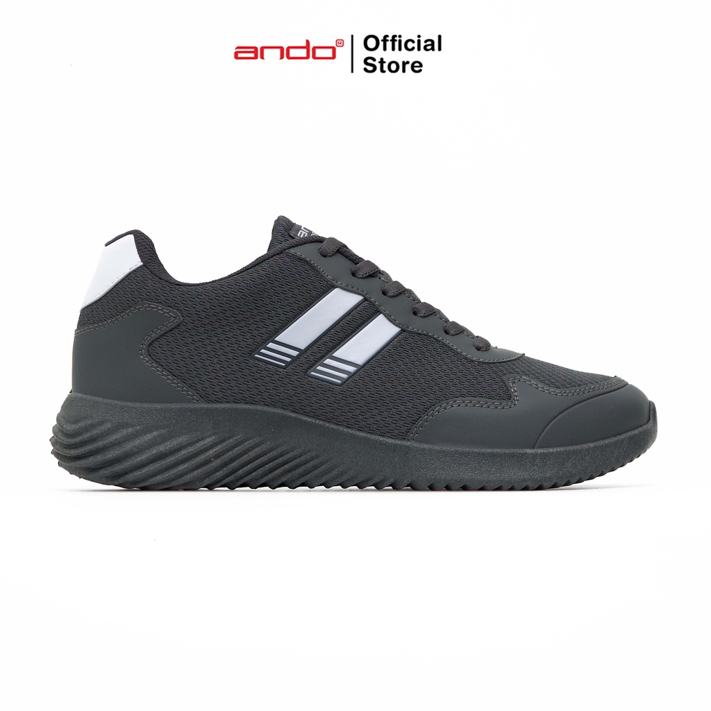 Jual Ando Official Sepatu Sneakers Randle Pria Dewasa - Abu Abu Tua ...